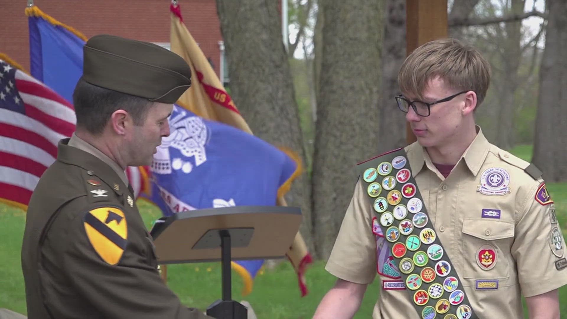 High school sophomore builds memorial at Rock Island Arsenal | wqad.com
