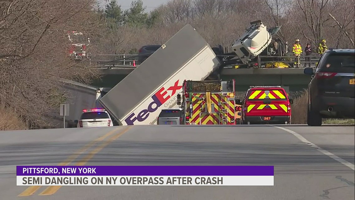 FedEx driver escapes with minor injuries after accident that left semi ...