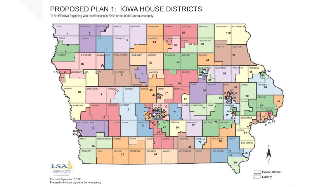 First proposed Iowa redistricting maps released | wqad.com