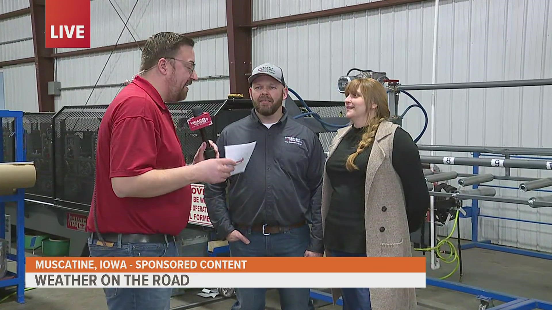 Weather on the Road: Andrew Stutzke Visits Affordable Metal Manufacturing | wqad.com