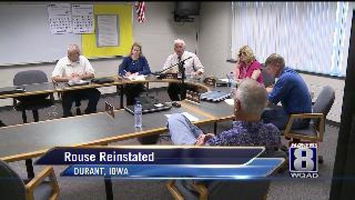 Rouse gets full job back as Durant principal | wqad.com