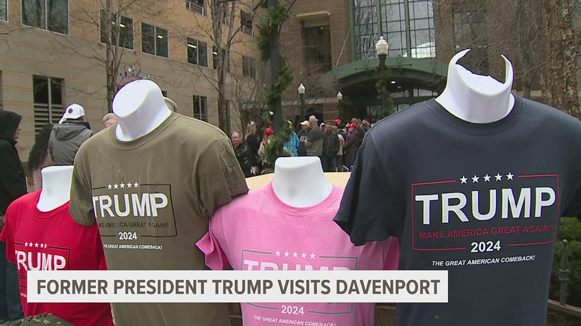 Former President Donald Trump visits Davenport for Fox News town hall ...