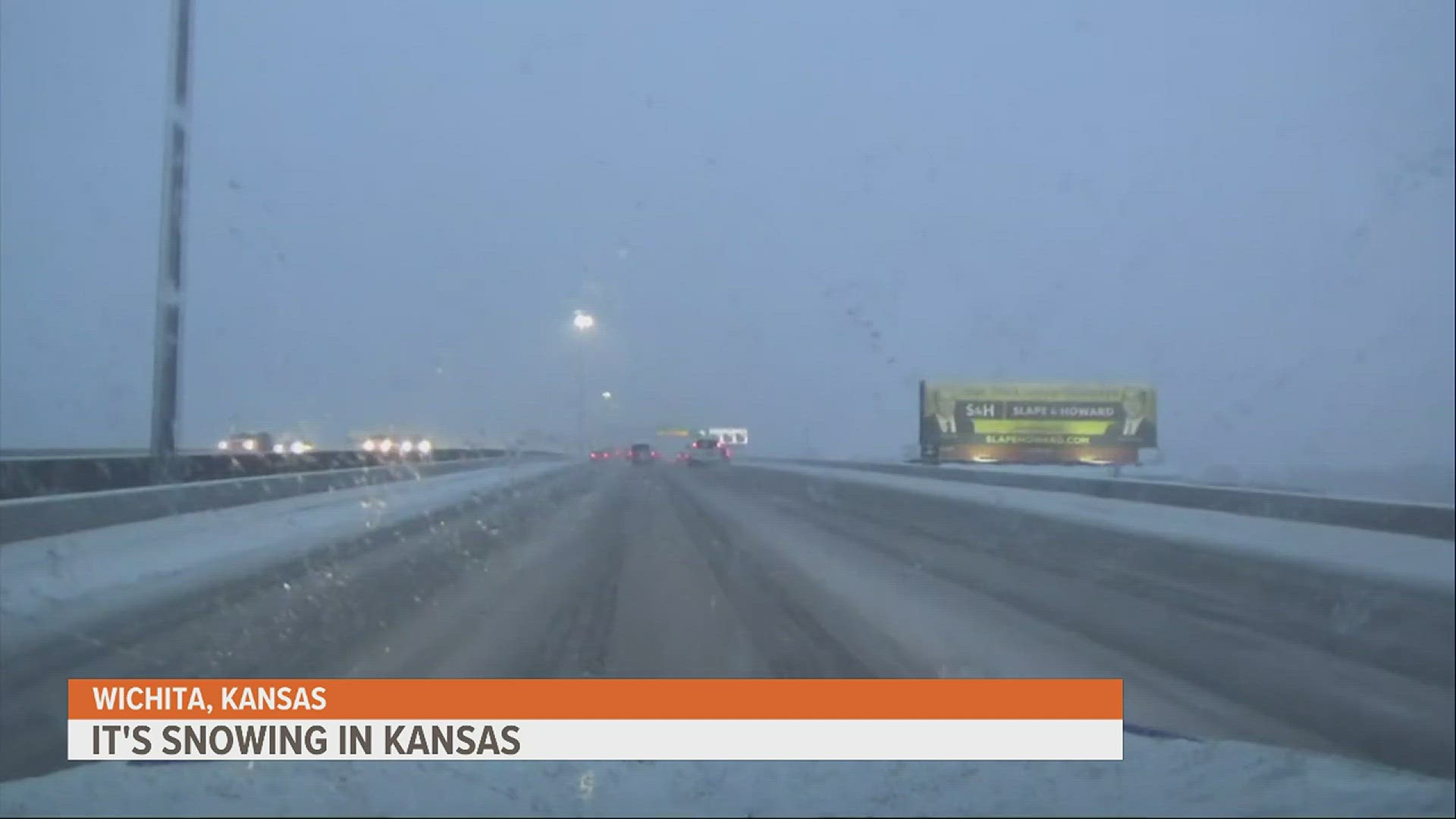 Heavy snow pounds down in Kansas as system makes its way across the ...