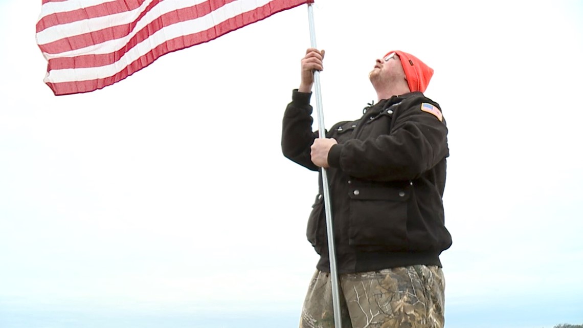 Little York raises flags for Larry the Flag Man | wqad.com
