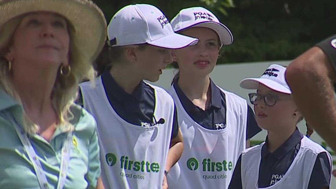 Kids with First Tee-Quad Cities get to caddie for the pros at the John ...