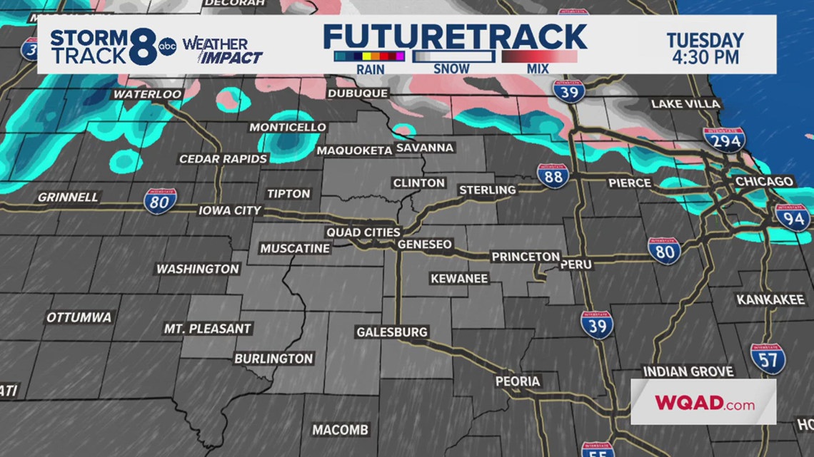 Weather Impact Alert: Freezing rain expected around Quad Cities ...