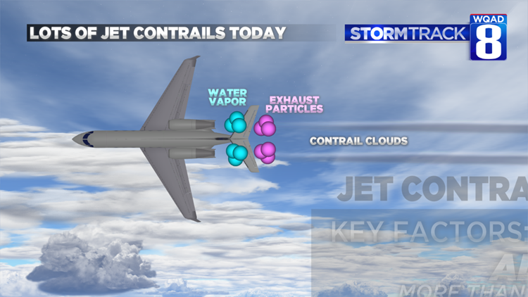 This is why you’ll see more jet contrails in the sky today | wqad.com