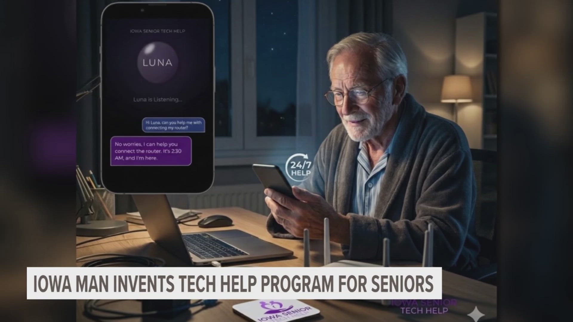 Washington, Iowa man starts senior tech help program | wqad.com