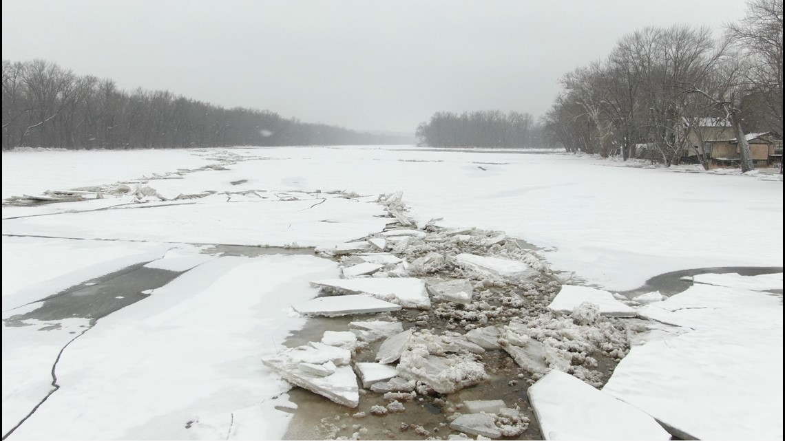 Ice jam causes flooding south of TPC Deere Run | wqad.com