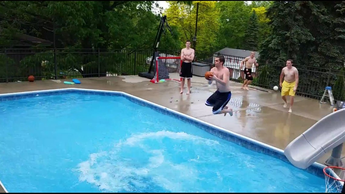 Viral Video: Awesome swimming pool basketball alley-oop | wqad.com