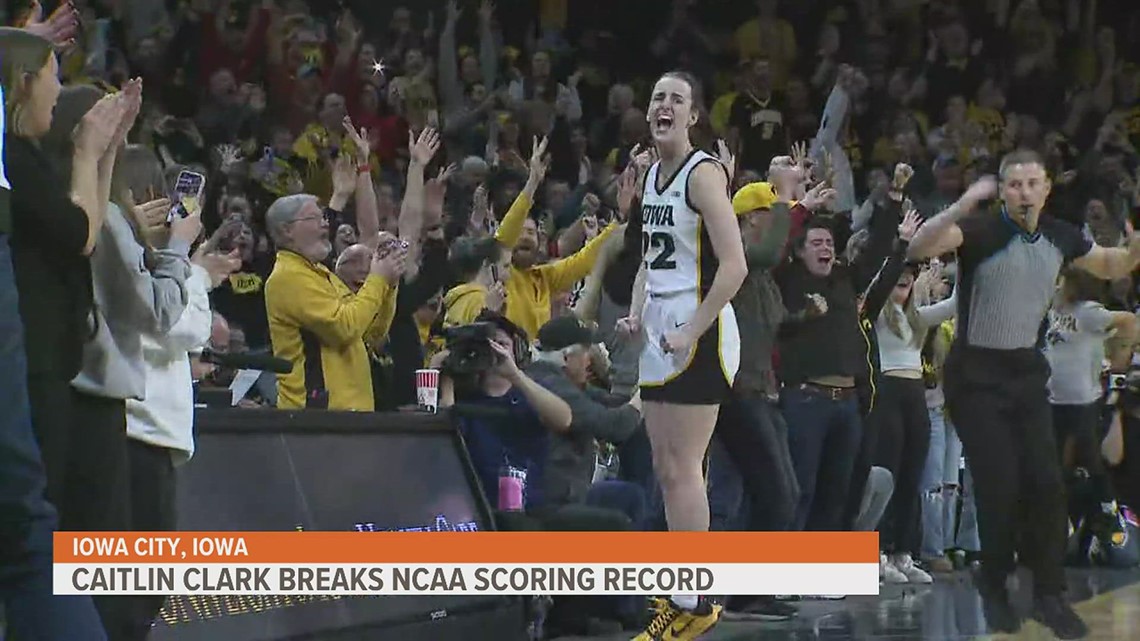 Iowa Hawkeye's Caitlin Clark reaches major career milestone | wqad.com