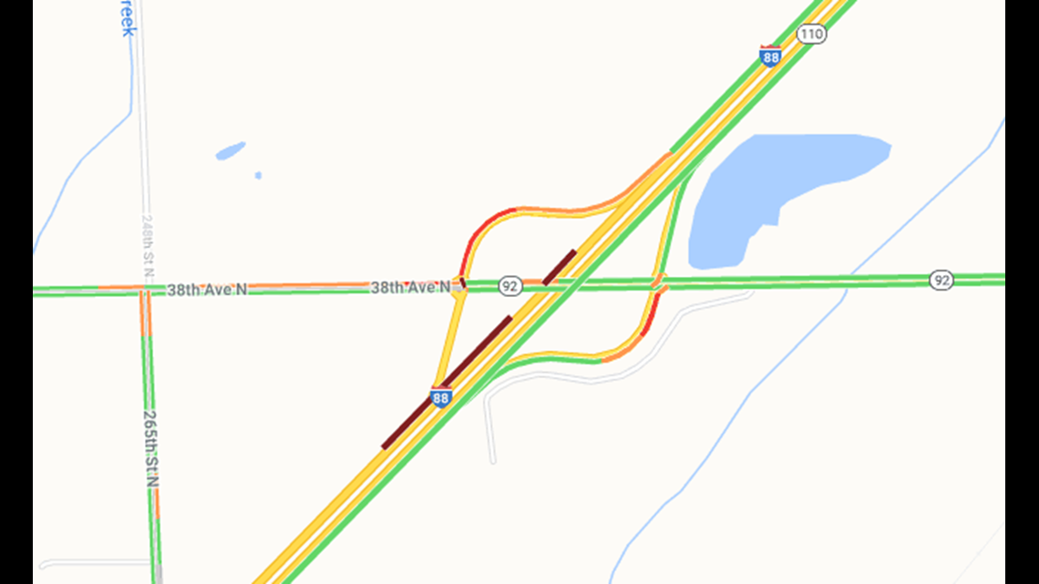 Westbound lanes reopen on I-88 about 3 hours after crash near Joslin ...