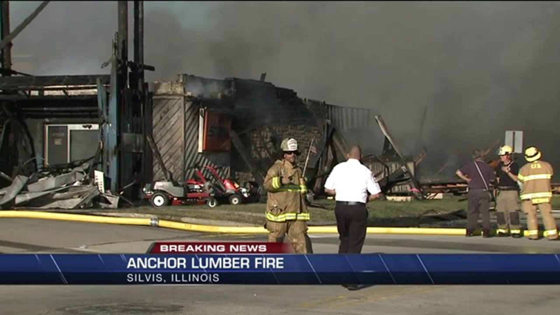 Anchor Lumber reopens day after fire burns for several hours | wqad.com