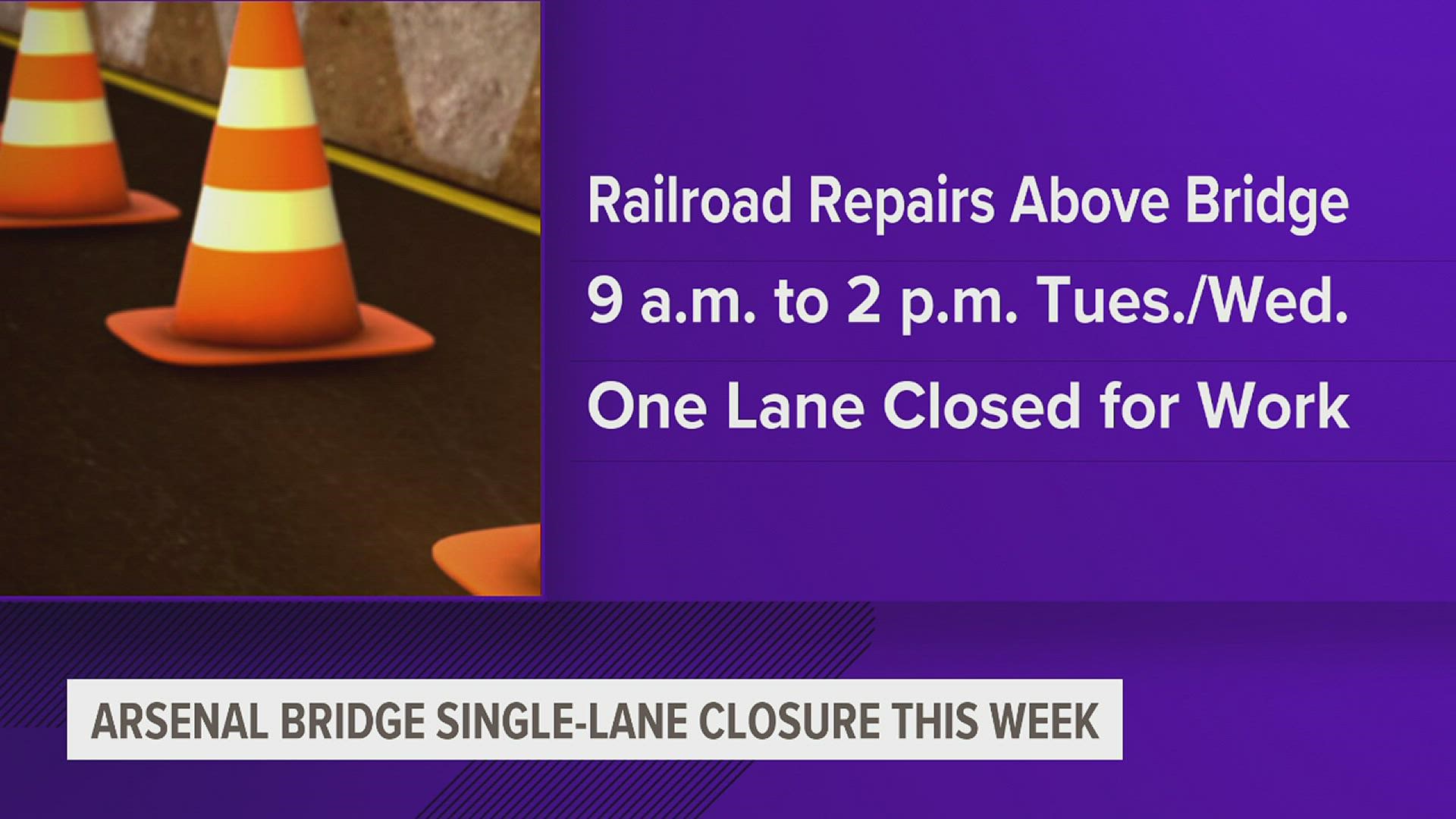 Government Bridge will have single-lane closures on Dec. 20-21 | wqad.com
