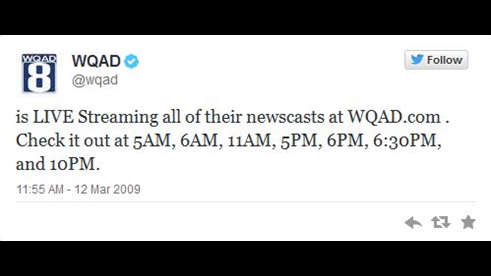 Find your first tweet ever | wqad.com
