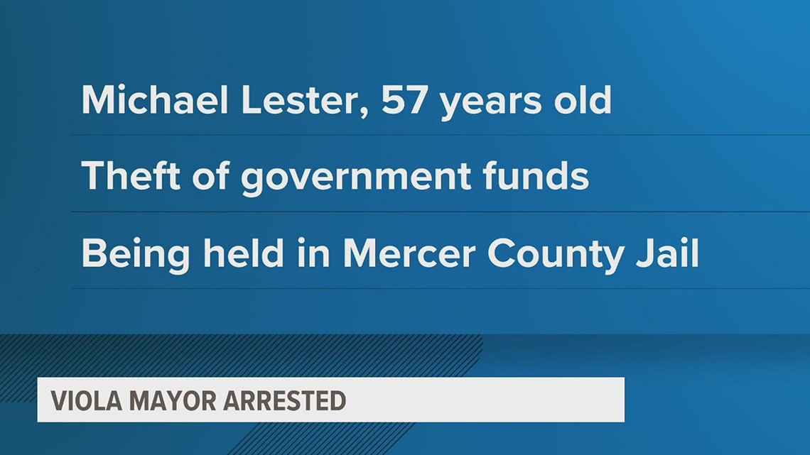 Mayor of Viola arrested overnight, charged with stealing government ...
