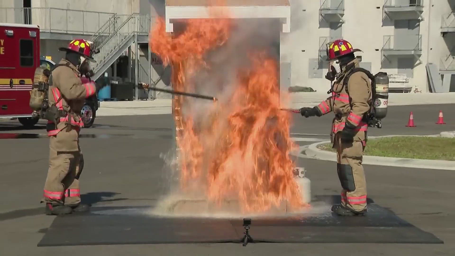 Fire officials offer visual demonstration of hazards with frying ...