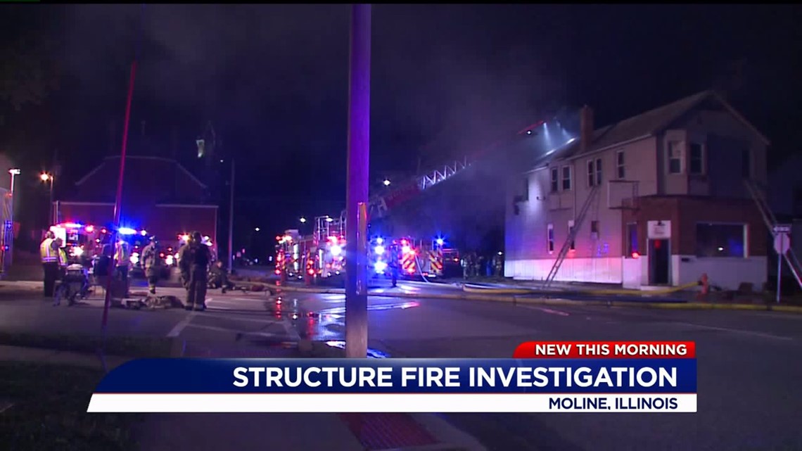 Abandoned Moline home catches fire overnight | wqad.com