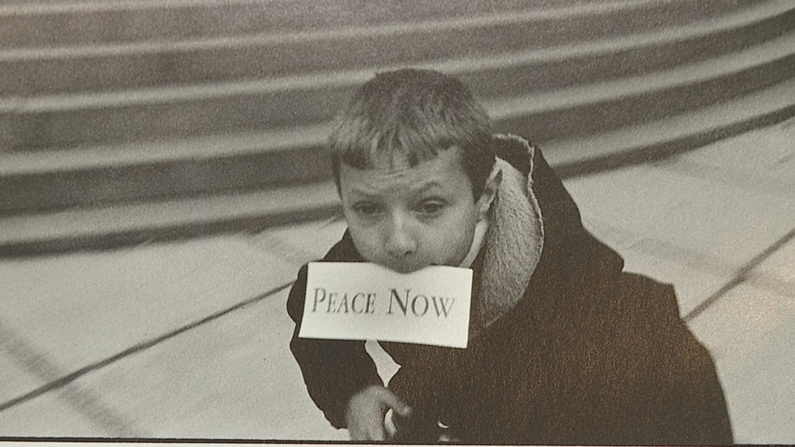 Ukrainian peace photo exhibit on display this month | wqad.com