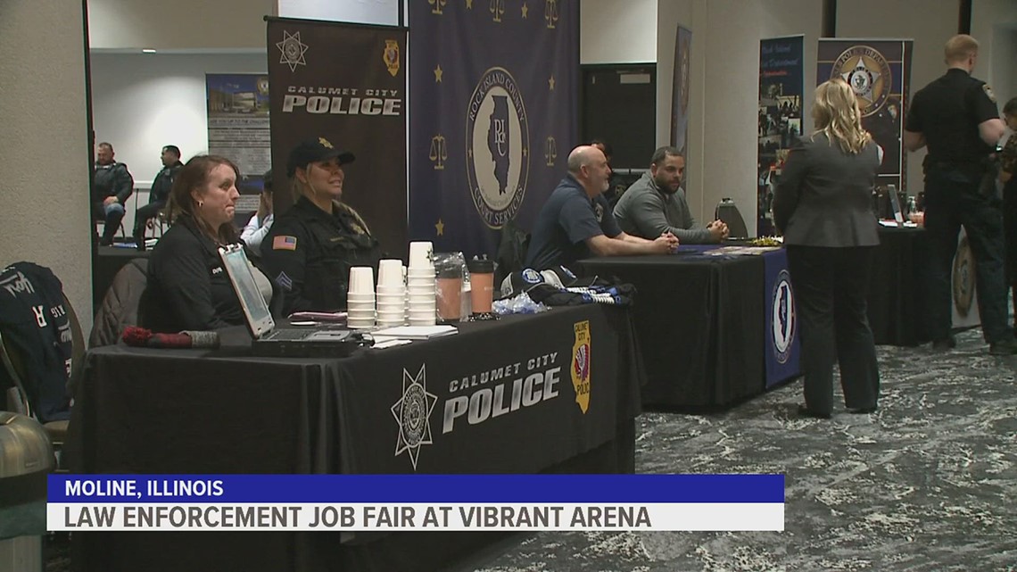 Law enforcement job fair in Moline hopes to hire amidst low recruitment ...