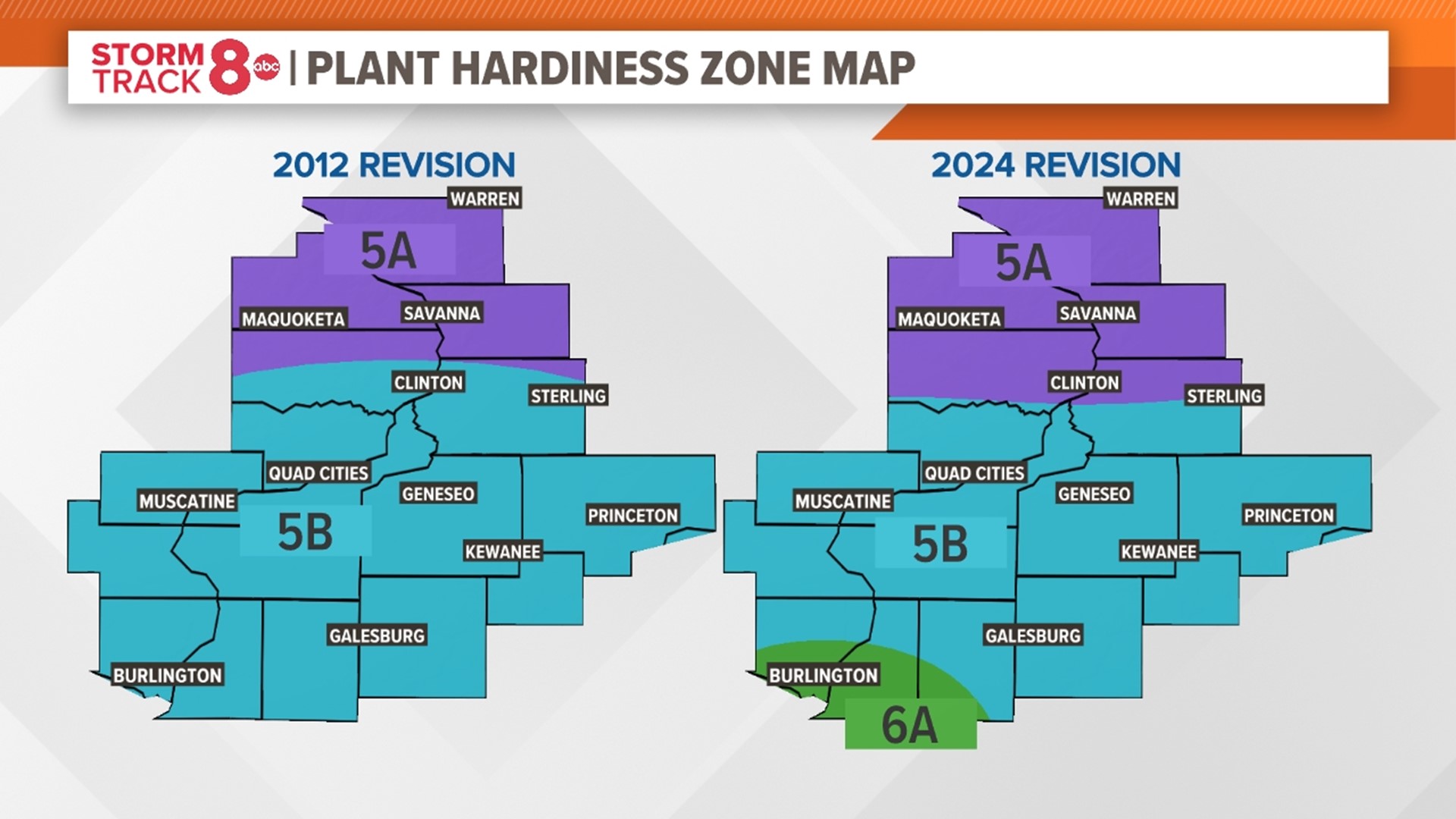 Winter warmth pushes planting zones further north | wqad.com