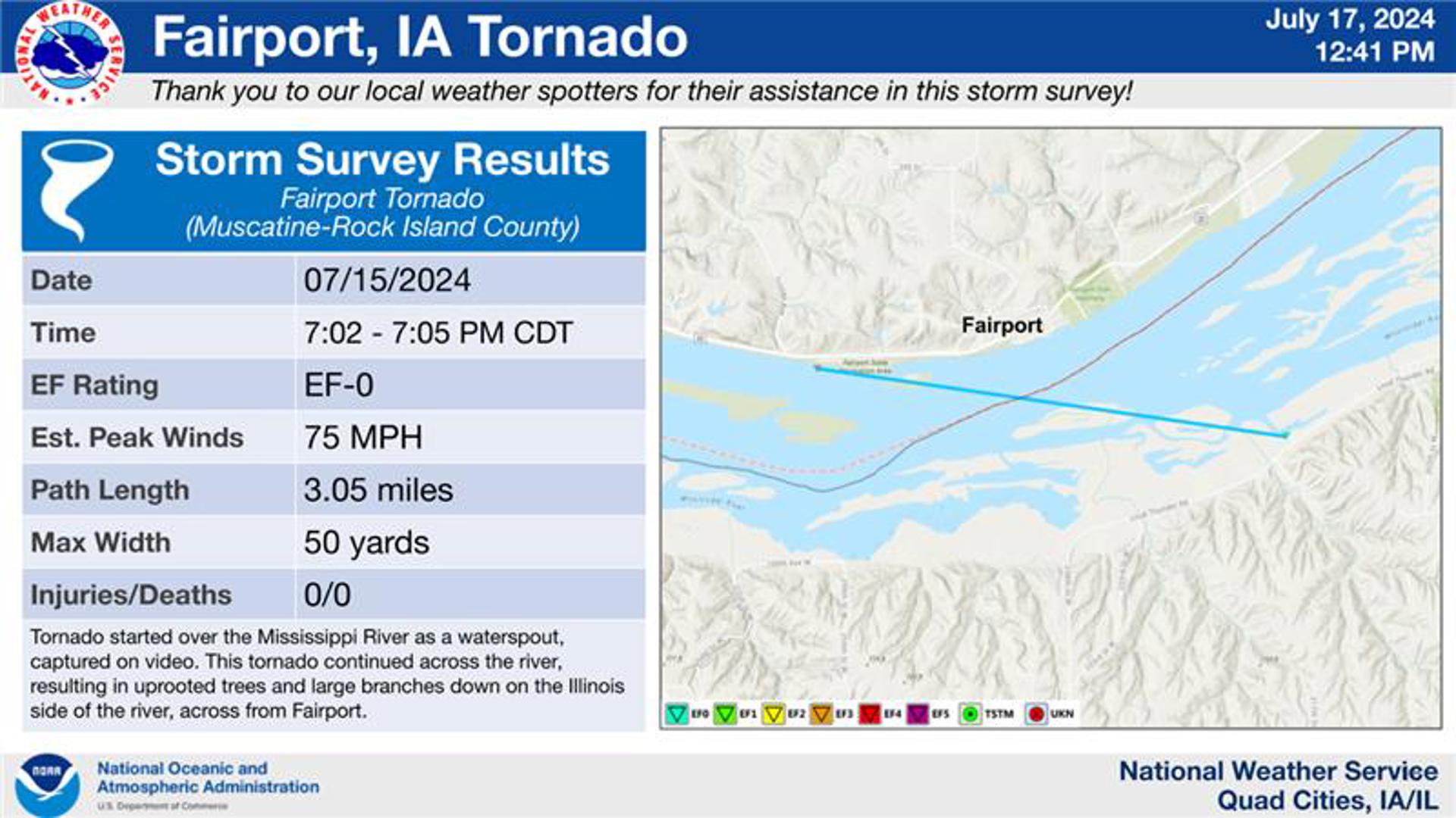 Tornadoes hit Quad Cities area Monday evening, NWS says | wqad.com