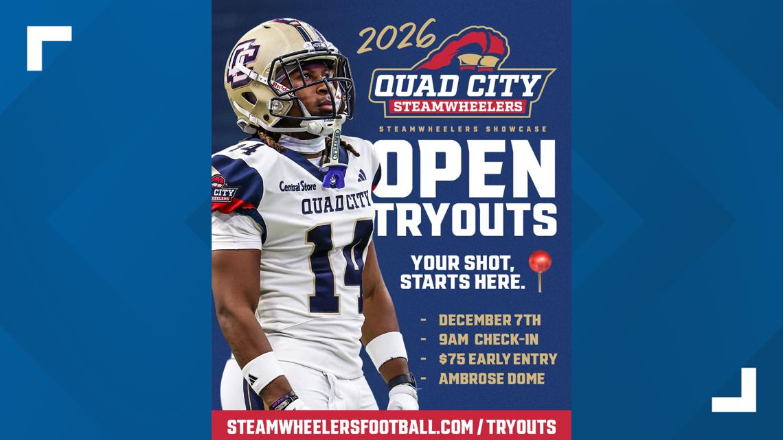 Quad City Steamwheelers announce open tryouts for 2026 season | wqad.com