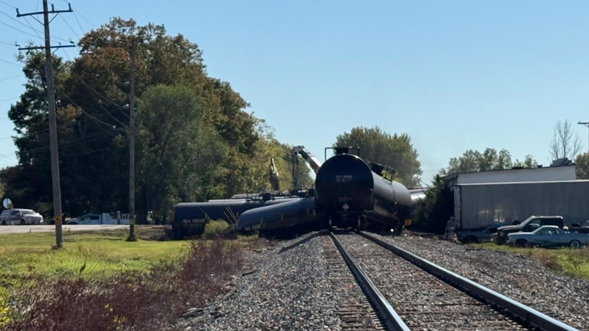 Evacuation order lifted following train derailment in Nora, Illinois ...