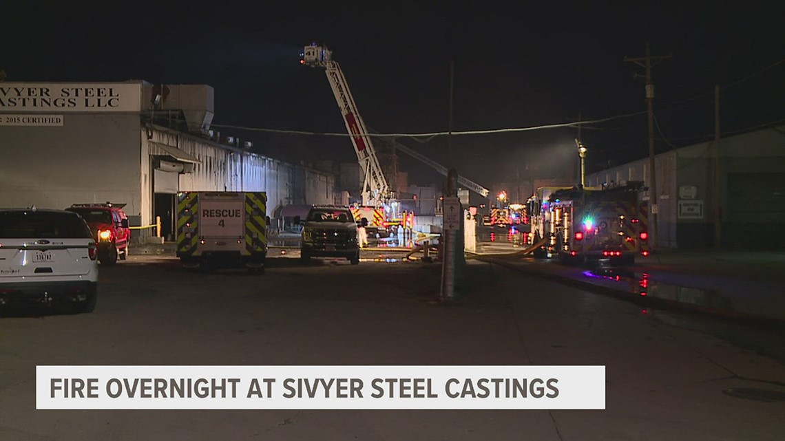 GMQC Tuesday, Sept. 19 - Sivyer Steel Castings structure fire | wqad.com