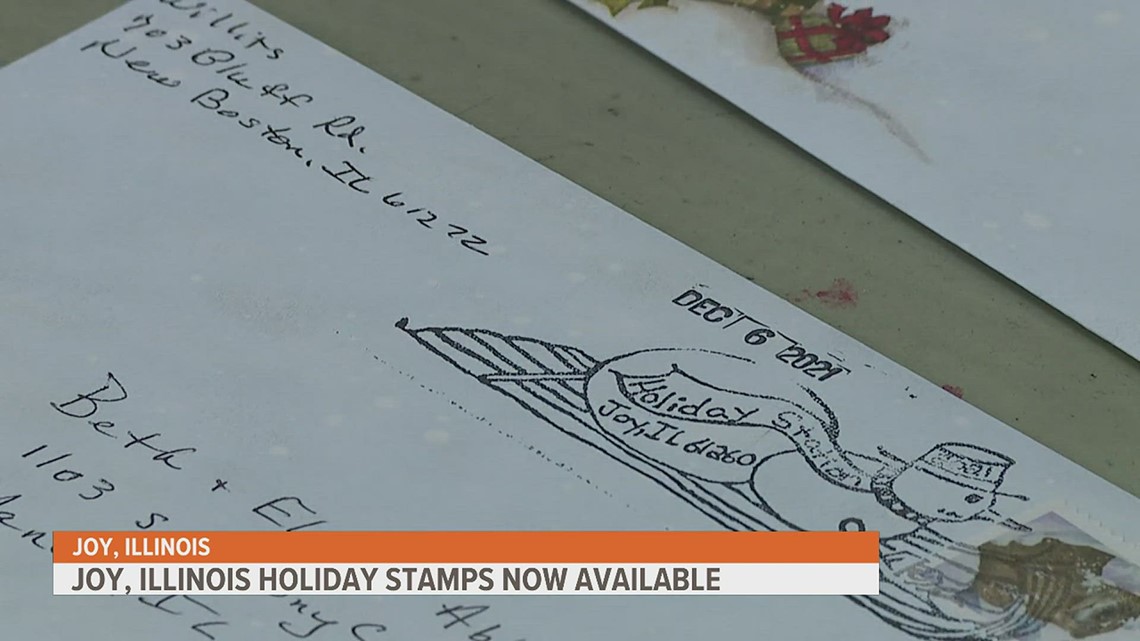 Holiday post marks from Joy, Illinois in Mercer County are available ...