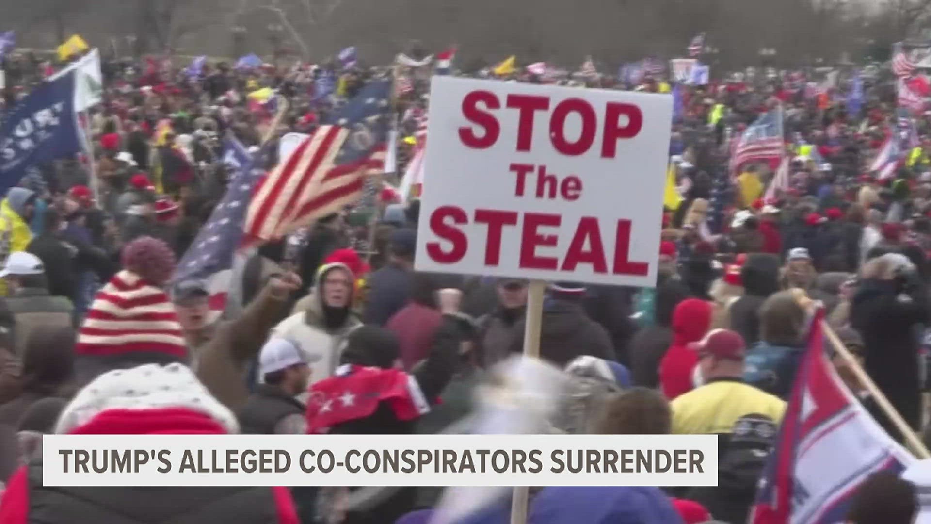 Trump's alleged co-conspirators surrender in Georgia | wqad.com