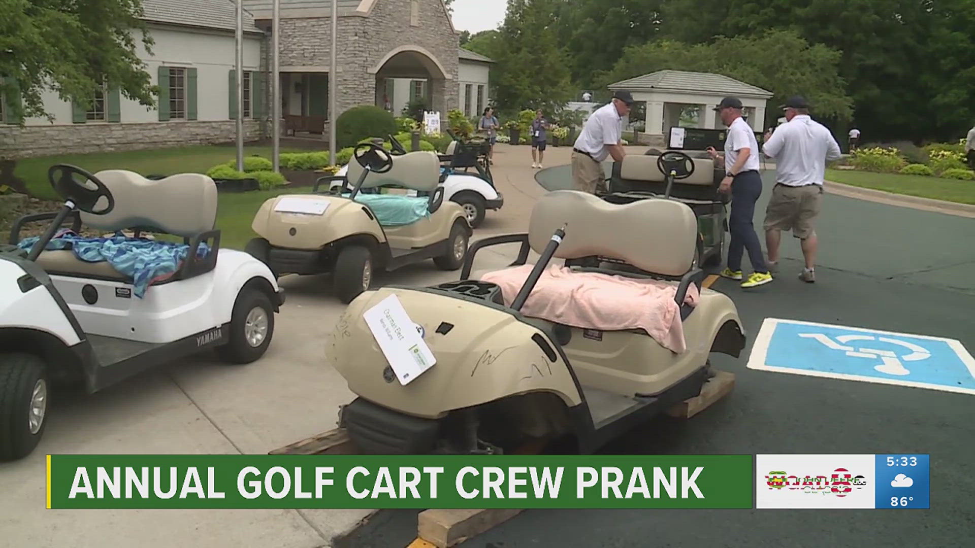 Wheels off, laughs on: JDC cart barn crew keeps prank tradition alive ...