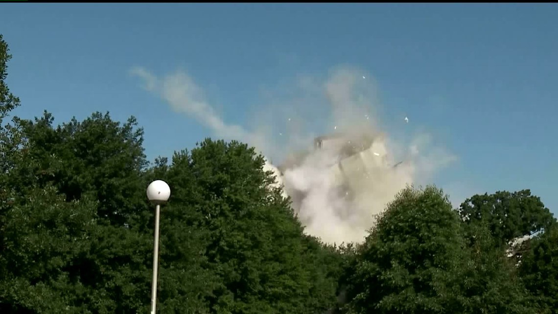 Watch: WIU implodes Higgins Hall | wqad.com