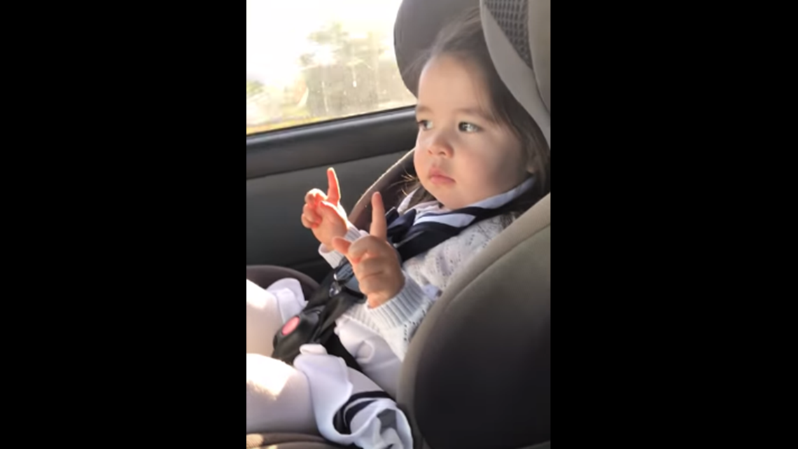 Watch: This little girl knows exactly when the beat drops in ‘Uptown ...