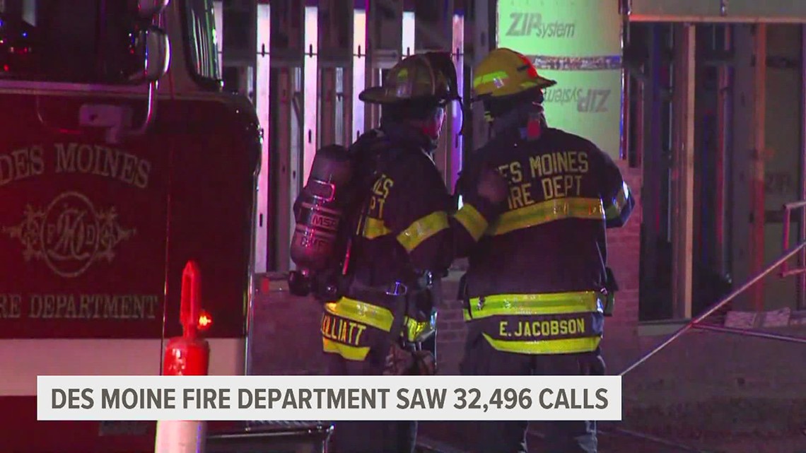 Des Moines Fire Deptartment says they answered record number of calls ...