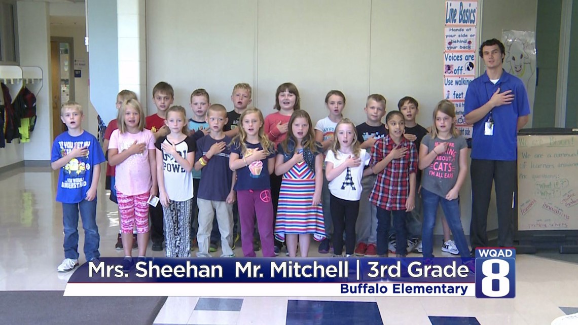 The pledge from Mrs. Sheehan’s class at Buffalo Elementary | wqad.com