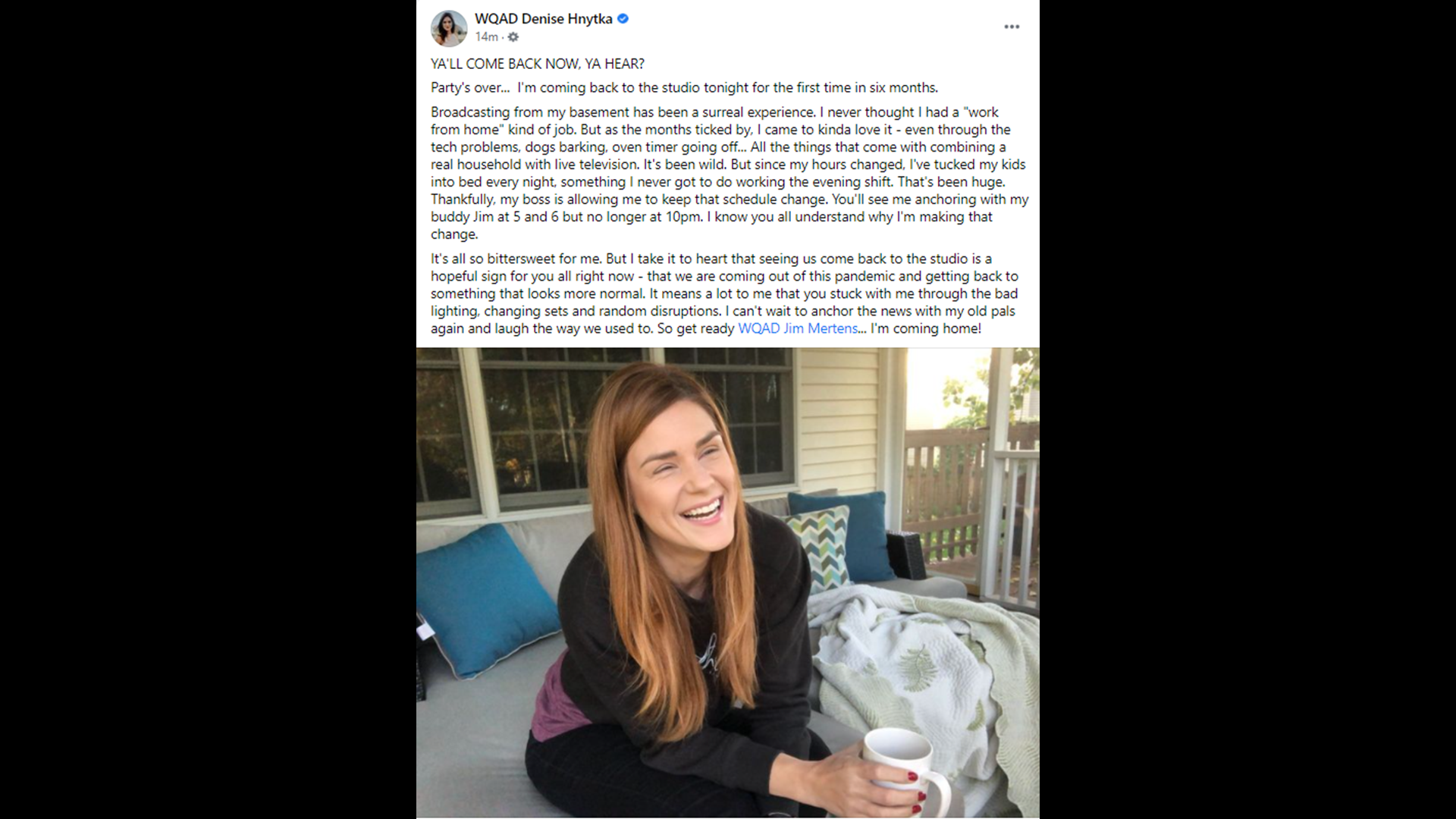 News 8 anchors return to studio after working from home for 6 months ...