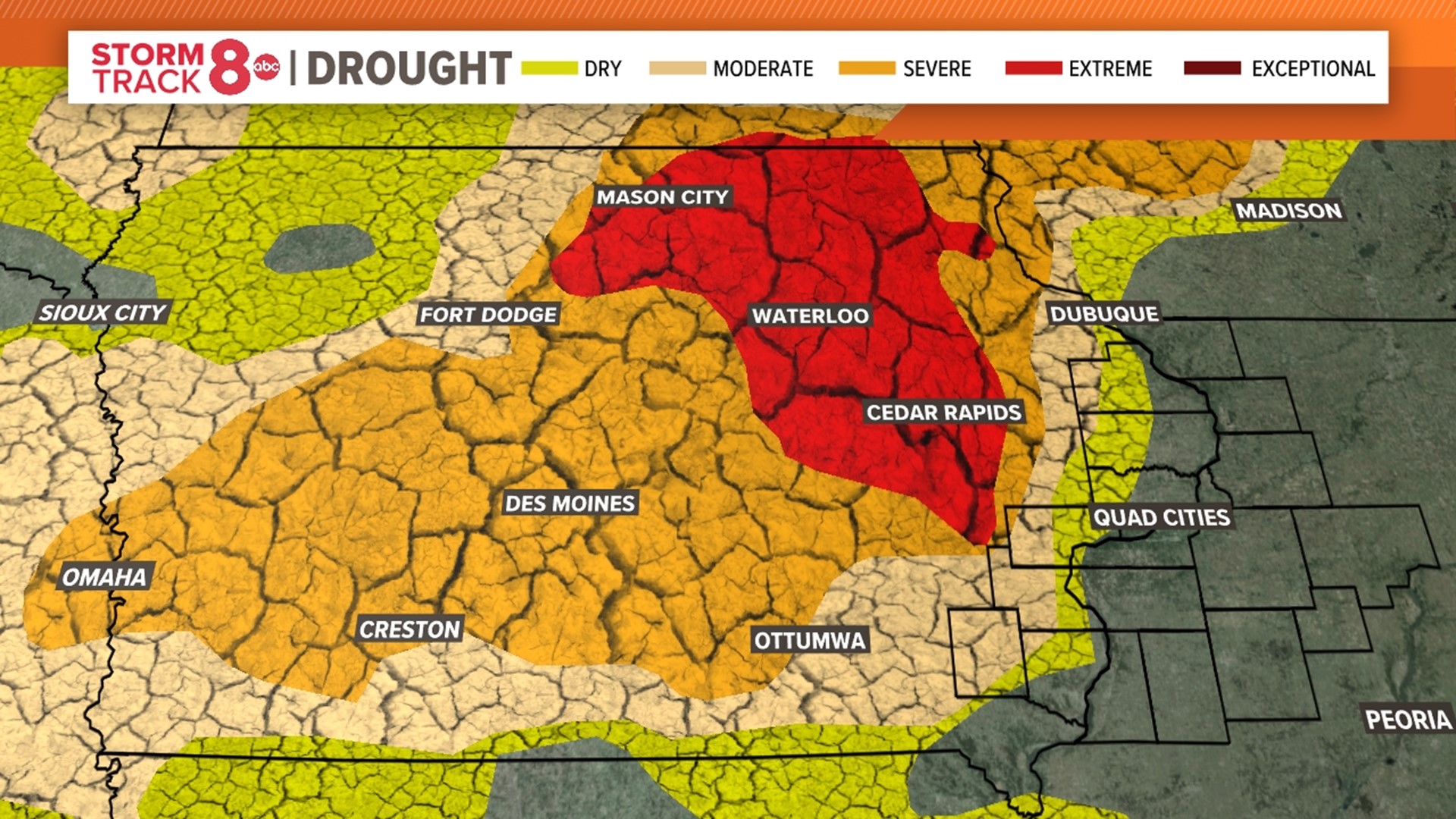 Drought conditions still taunt Iowa after recent snow & rain | wqad.com