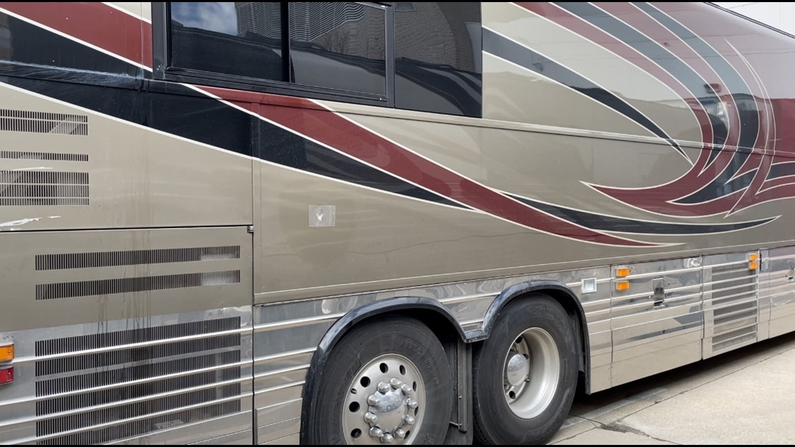 Korn tour bus seen with apparent gunshot damage in Quad Cities | wqad.com