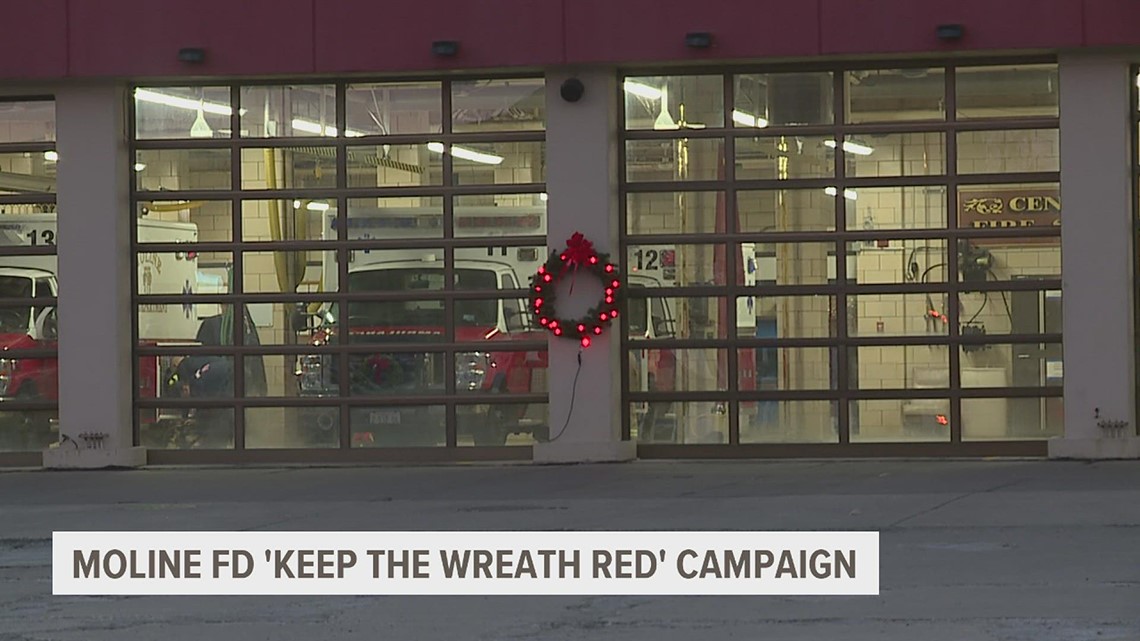 Why the Moline Fire Department wants you to 'Keep the Wreath Red' this ...