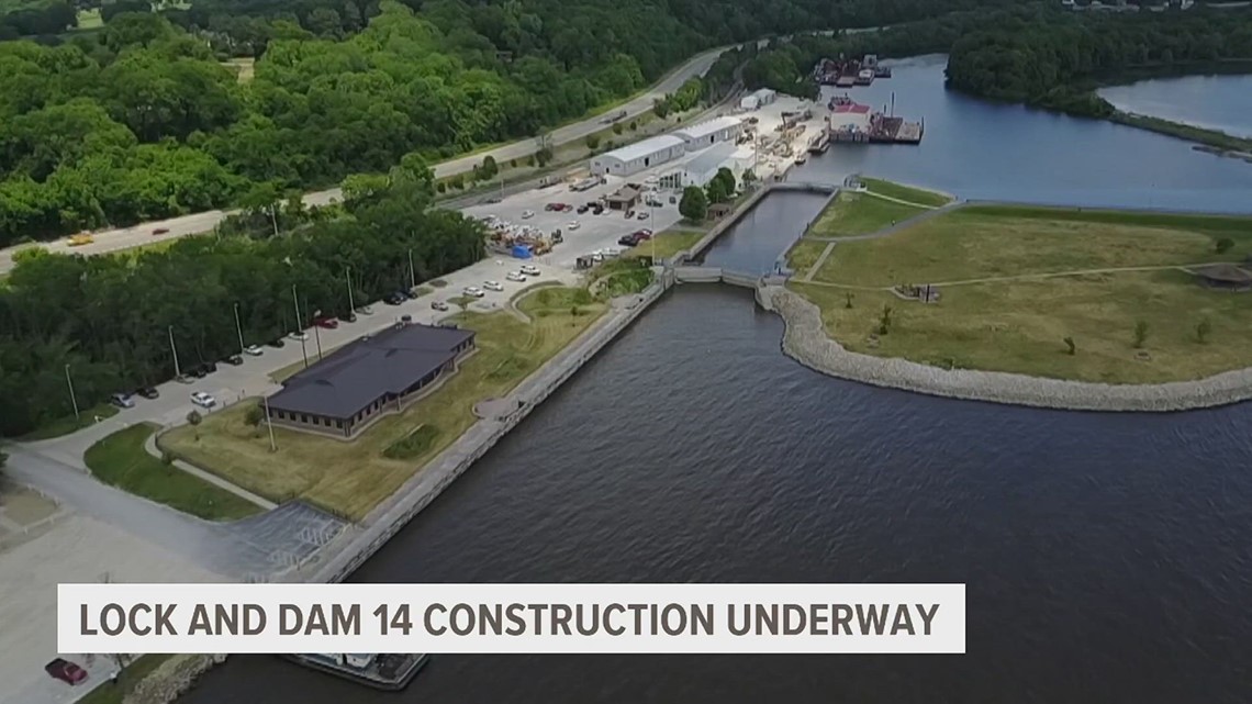 $2.3M upgrade to Lock and Dam 14 to improve water traffic time | wqad.com