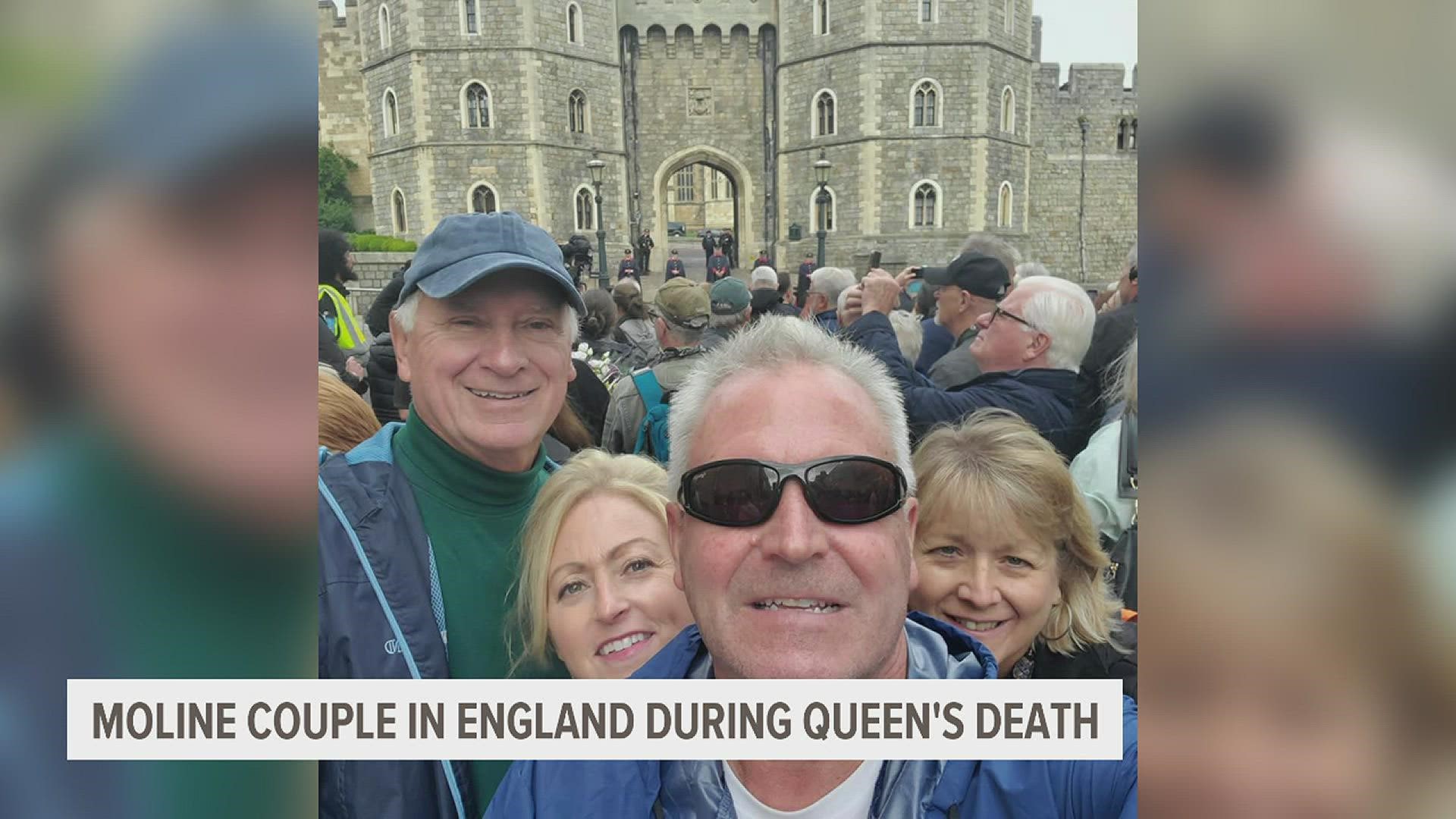Moline couple experiences being in London during Queen's death | wqad.com