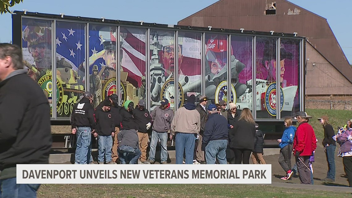 Davenport unveils latest additions to Veterans Memorial Park | wqad.com