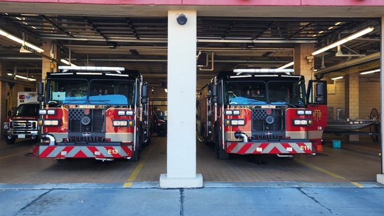 Two new fire engines arrive at Moline Central Station | wqad.com