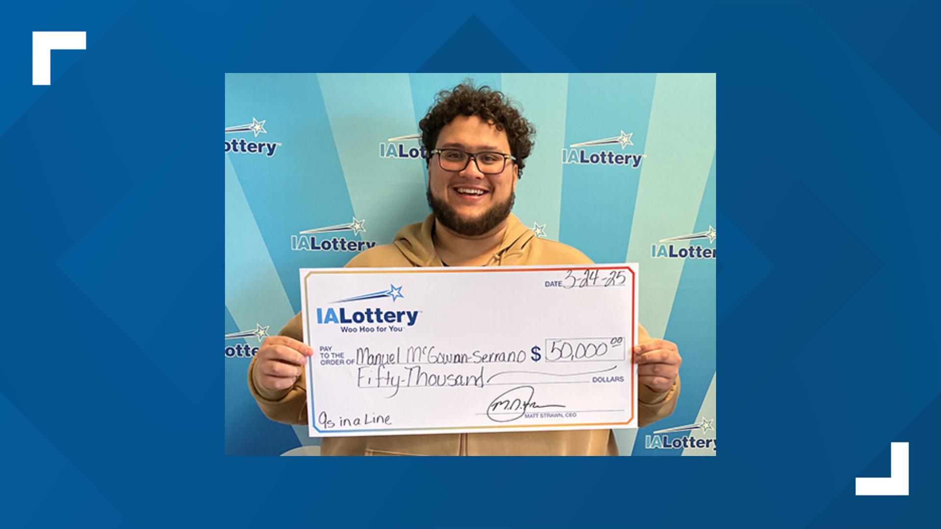 Quad Cities man wins $50,000 playing the Iowa Lottery | wqad.com