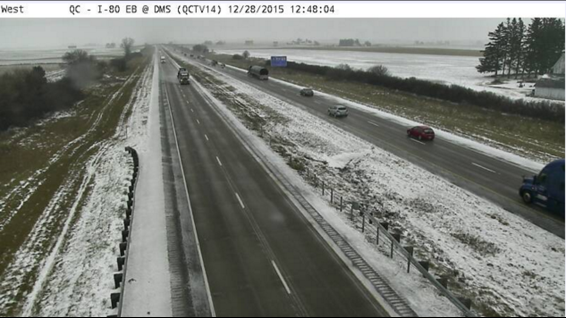 Patches of I-80 traffic impacted by winter storm | wqad.com