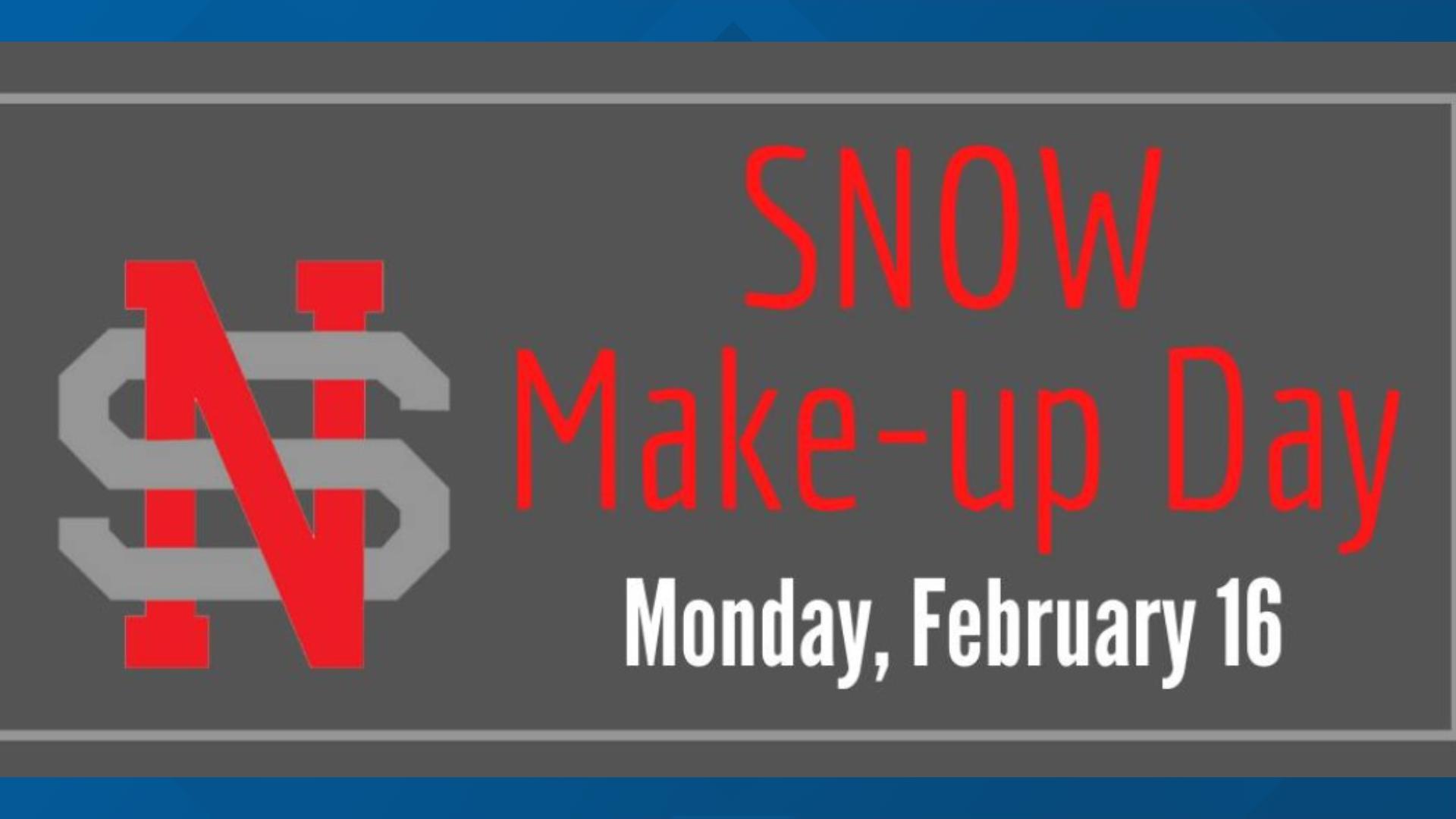 North Scott Junior High School in session on Presidents' Day for snow ...