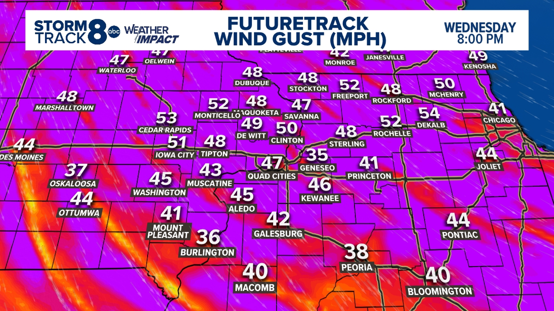High wind gusts forecasted for eastern Iowa, western Illinois | wqad.com