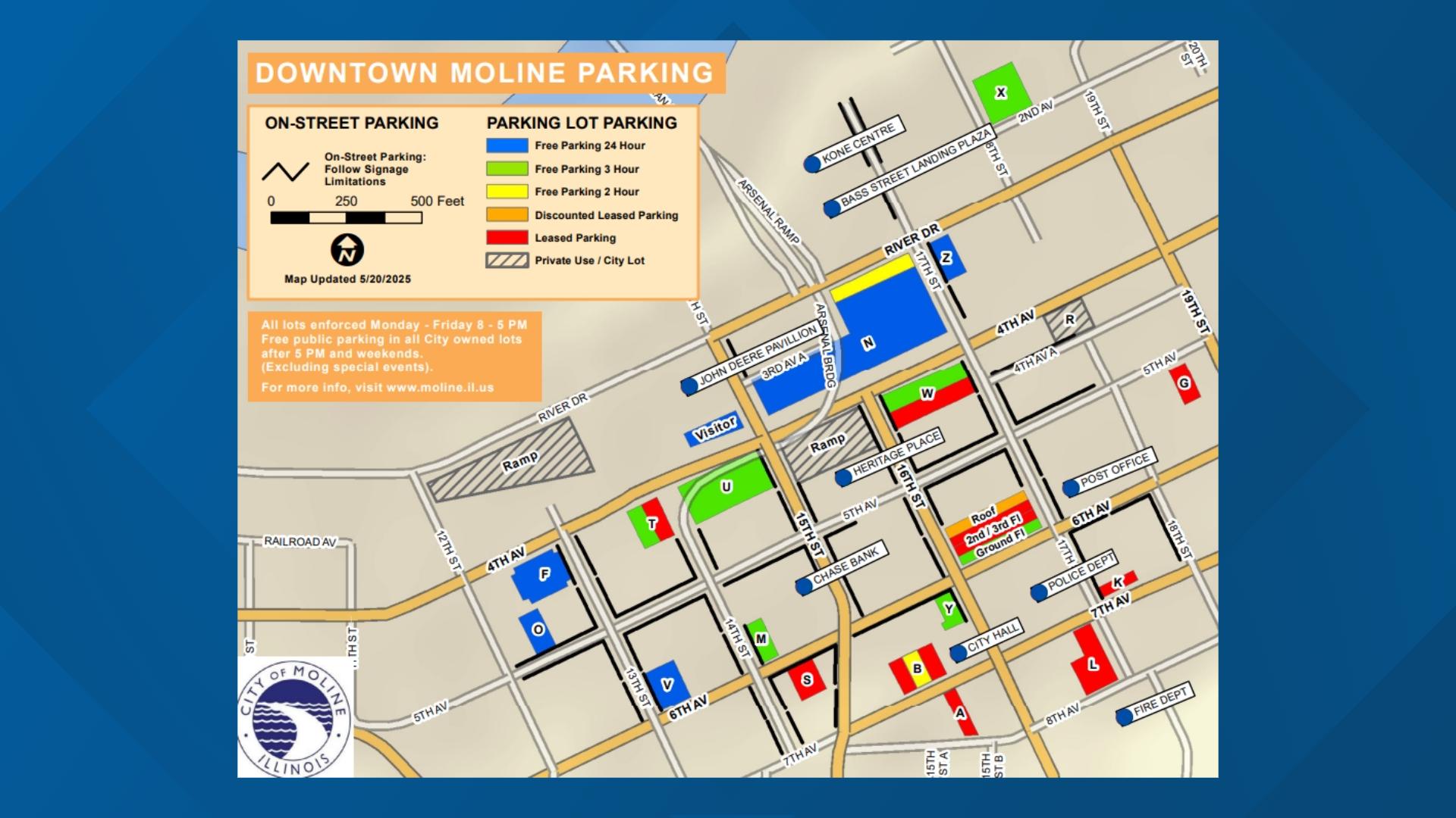 Traffic in downtown Moline expected to slow on Friday night | wqad.com