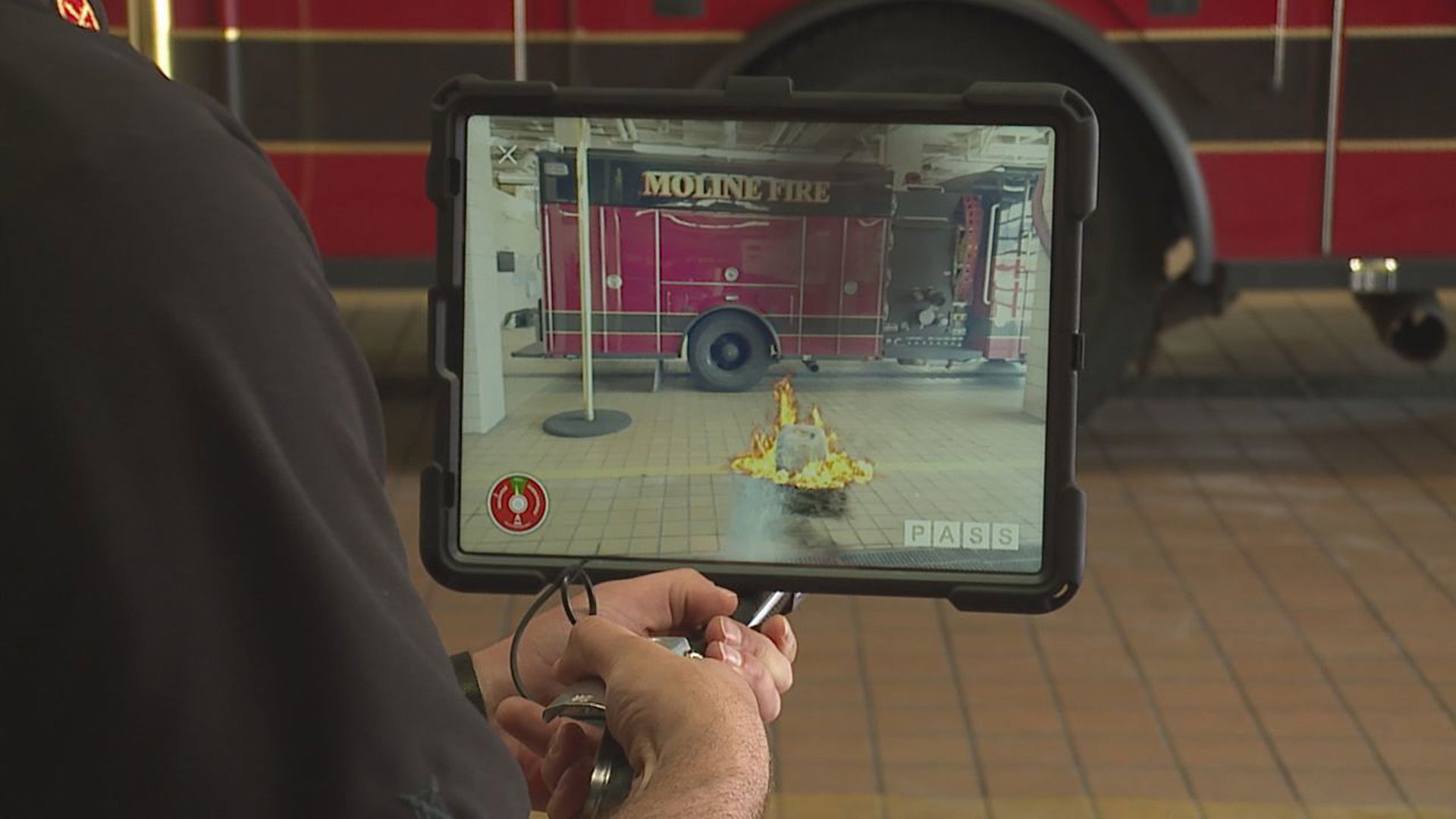 Moline firefighters using augmented reality training | wqad.com